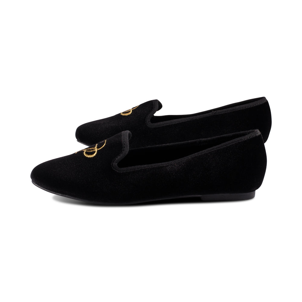 Crest Black / Gold Velvet F24 – StepInElegance